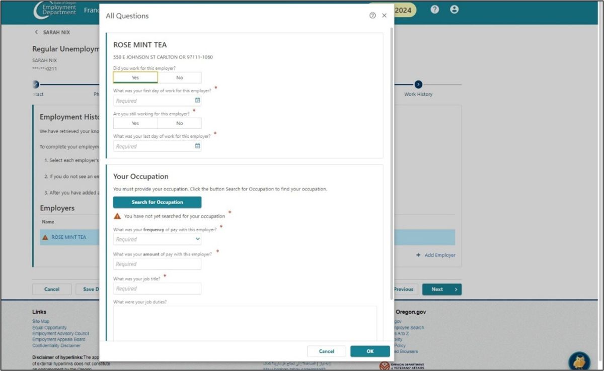 How to file an initial application for… | OED Unemployment Insurance