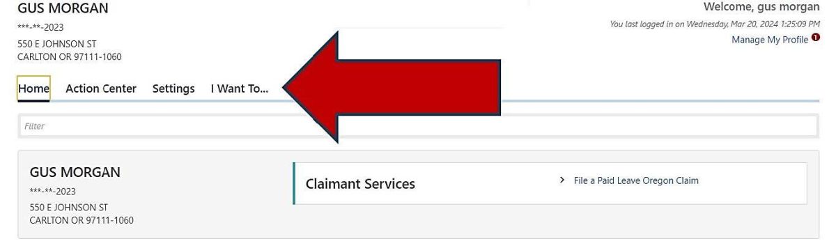 Update your information in Frances Online | OED Unemployment Insurance